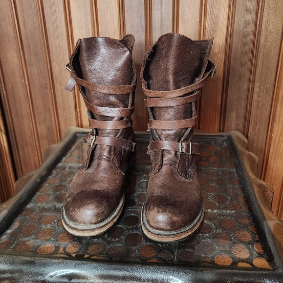 Vintage | Shoes | Vintage Shoe Company Tanker Boots Sundance Size 7 ...
